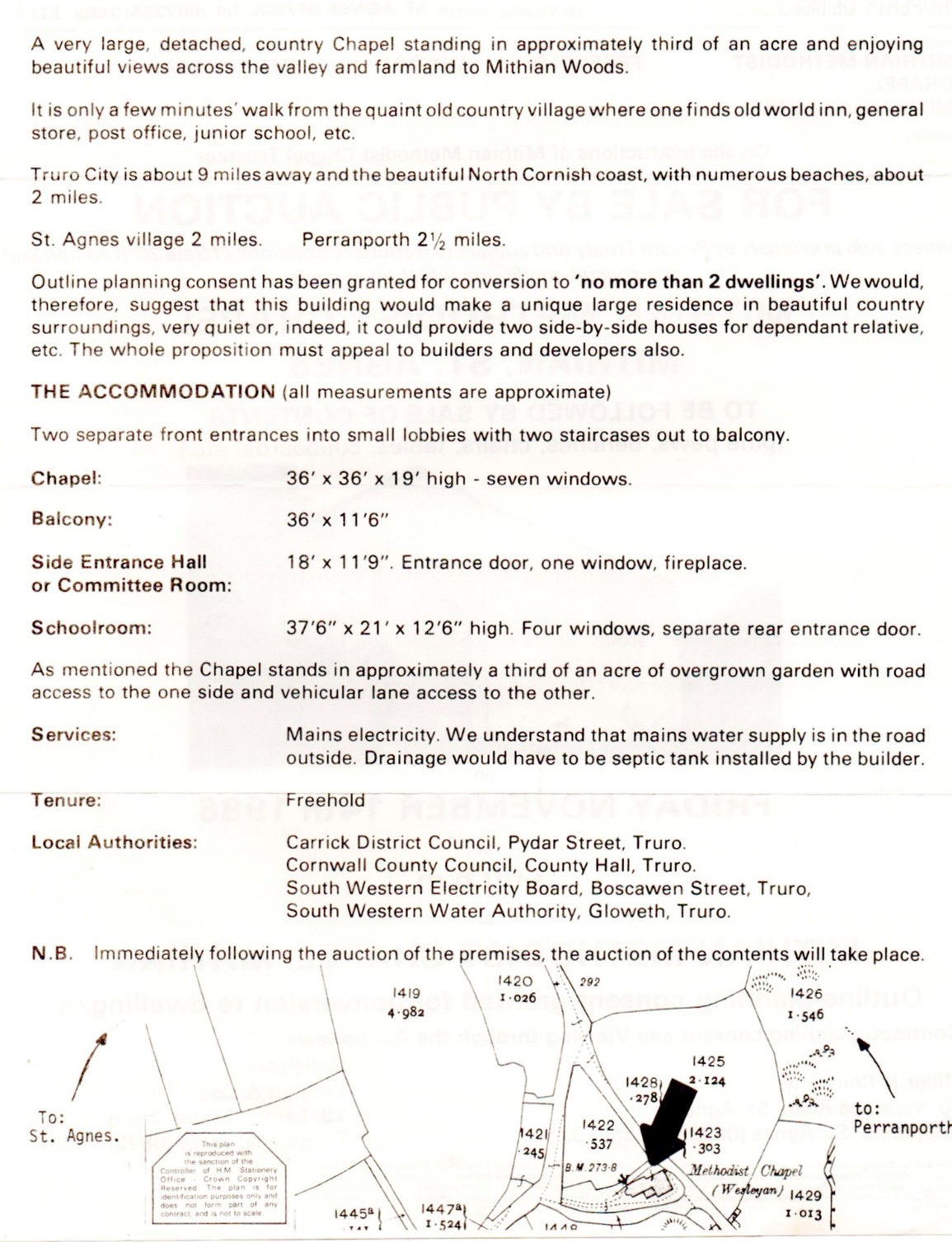 Mapping Methodism – Mithian Wesleyan Chapel – Cornish Story