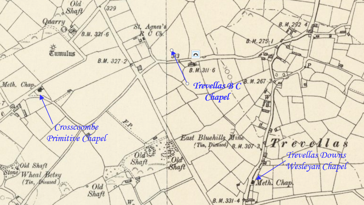Mapping Methodism – Trevellas Bible Christian Meeting House – Cornish Story