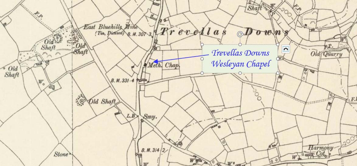 Mapping Methodism – Trevellas Downs Wesleyan Chapel – Cornish Story