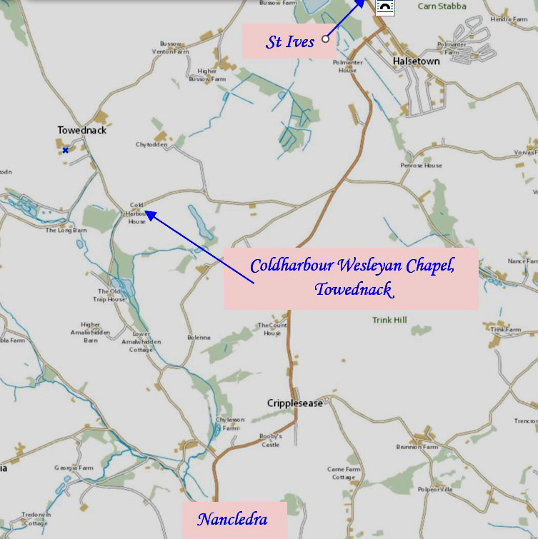 Mapping Methodism – Coldharbour, Towednack, Wesleyan Chapel – Cornish Story