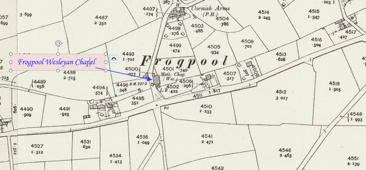 Mapping Methodism – Frogpool Wesleyan Chapel – Cornish Story