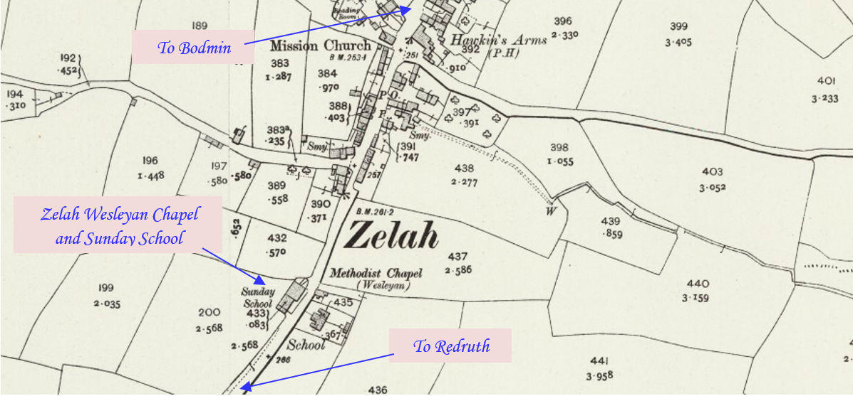 Mapping Methodism – Zelah Wesleyan Chapel – Cornish Story