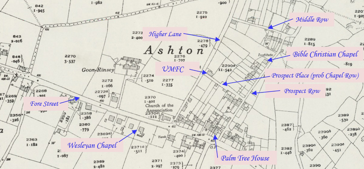 Mapping Methodism – Ashton United Methodist Free Church – Cornish Story