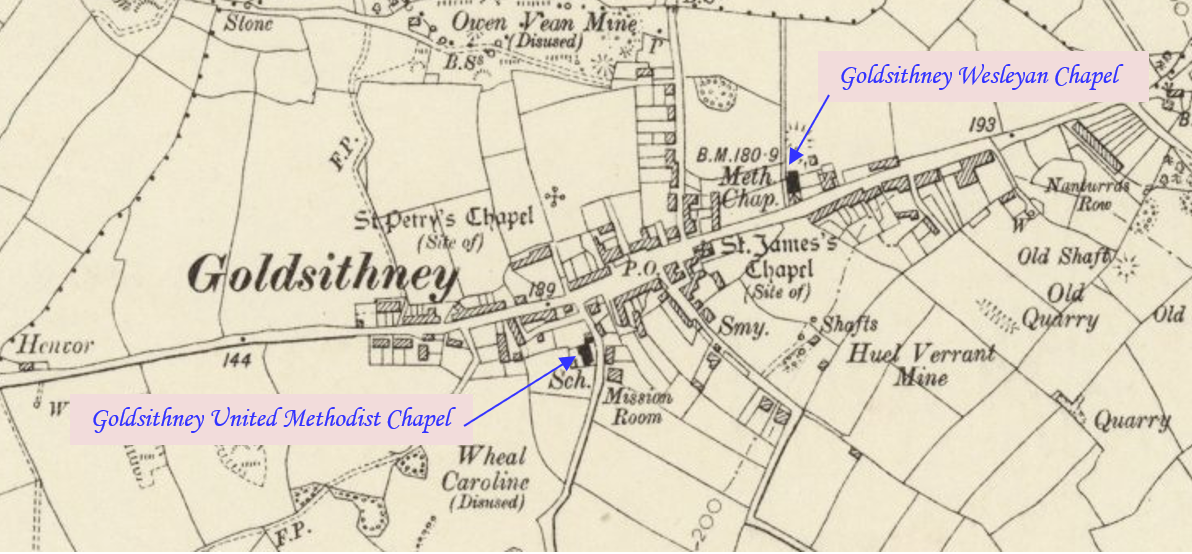 Mapping Methodism – Goldsithney Wesleyan Chapel – Cornish Story