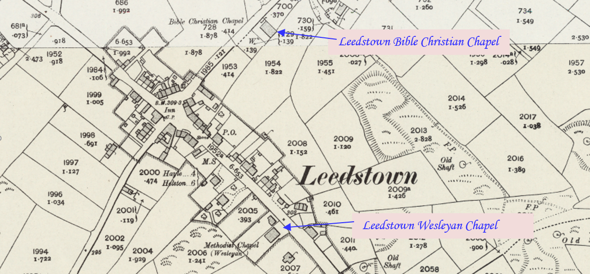 Mapping Methodism – Leedstown Wesleyan Chapel – Cornish Story