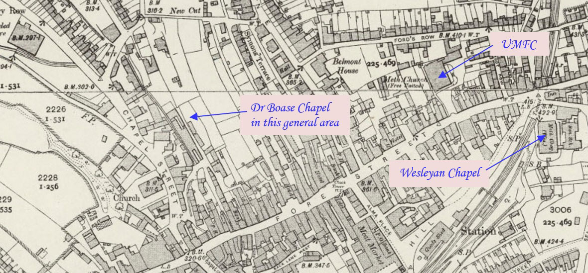 Mapping Methodism – Redruth – Dr Boase Nonconformist Wesleyan Methodist ...