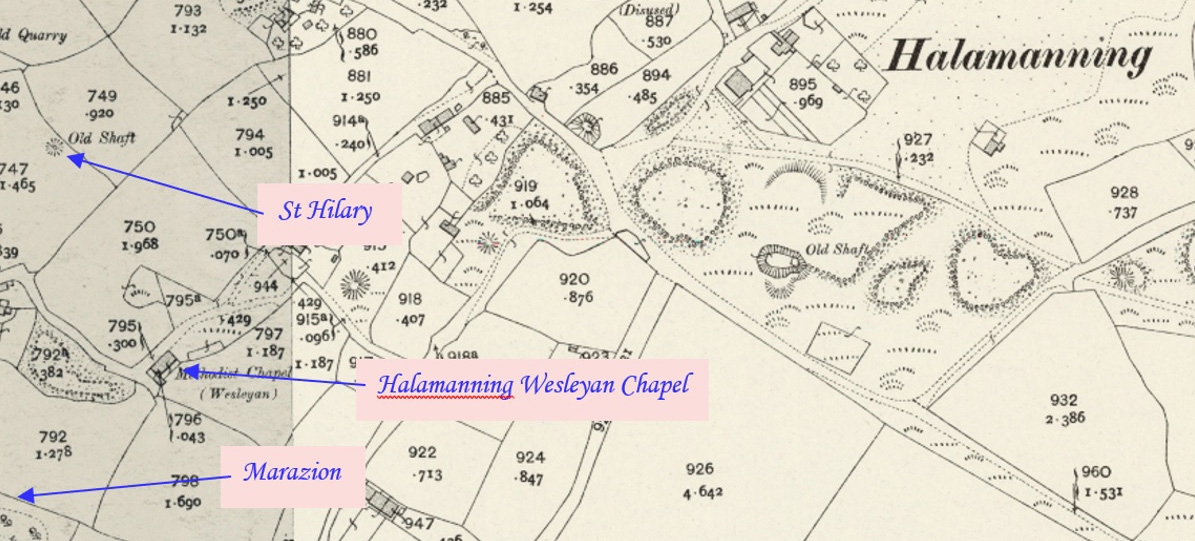 Mapping Methodism – Halamanning Wesleyan Chapel – Cornish Story