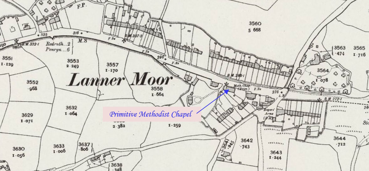 Mapping Methodism – Lanner Moor Primitive Methodist Chapel – Cornish Story
