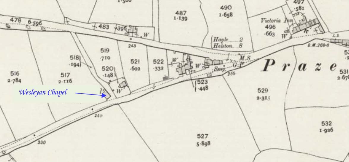 Mapping Methodism – St Erth Praze, Jericho, Wesleyan Chapel – Cornish Story
