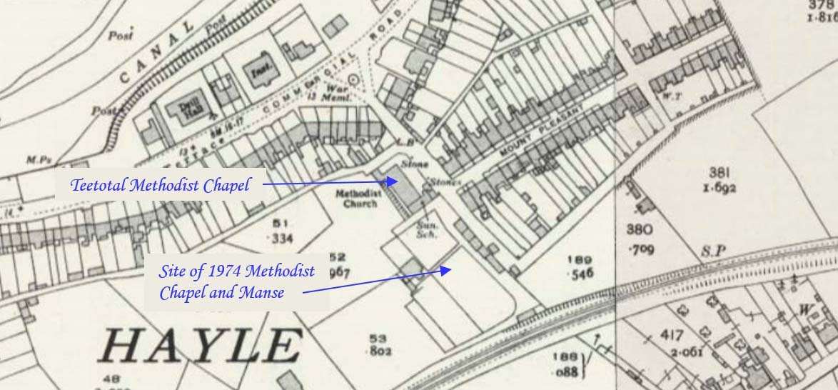 Mapping Methodism – Hayle Mount Pleasant Teetotal Methodist Chapel ...
