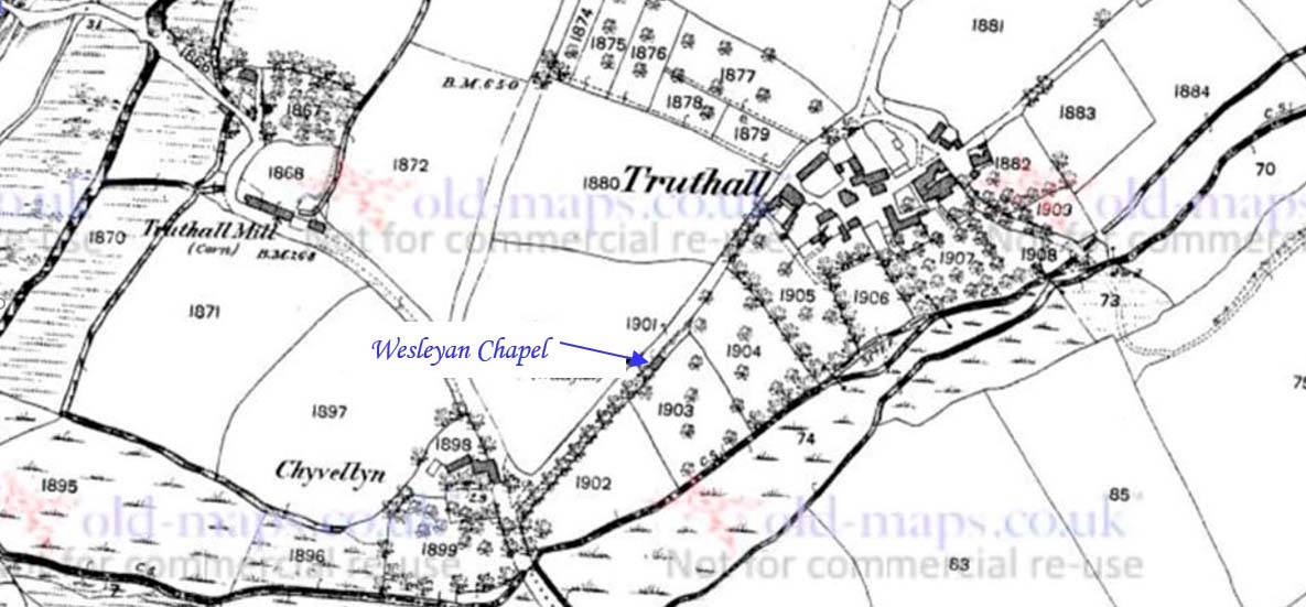 Mapping Methodism – Truthwall (Truthall) Wesleyan Chapel – Cornish Story