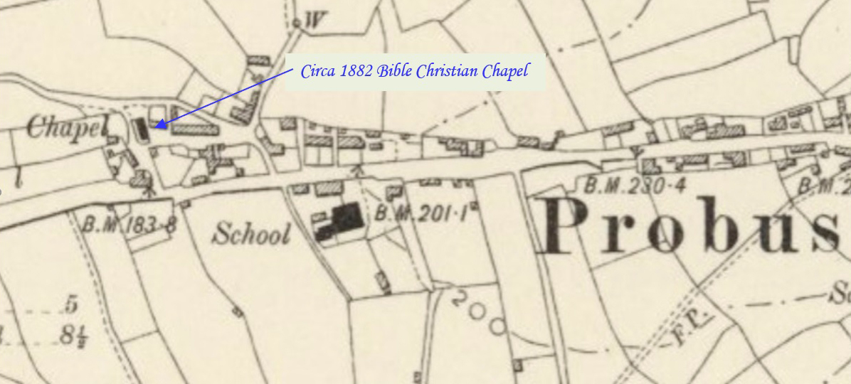 Mapping Methodism – Probus (Green) Bible Christian Chapel – Cornish Story