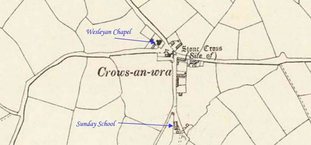 Mapping Methodism – Crows an wra Wesleyan chapel – Cornish Story